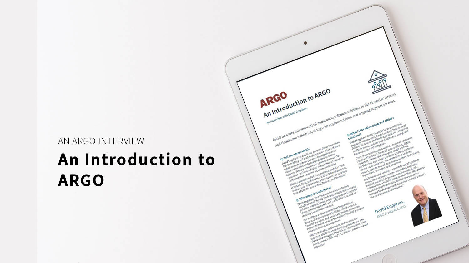 Interview Brief: An Introduction to ARGO - Financial Services and ...